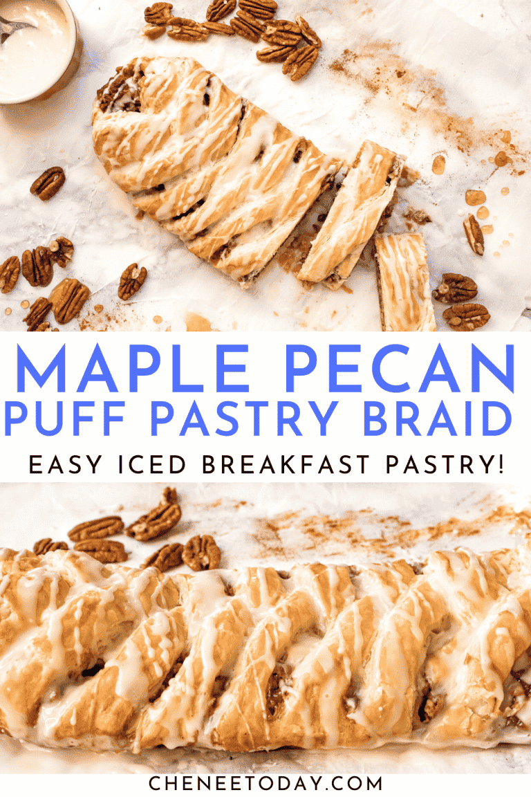 Pecan Pastry Braid and Vanilla Icing - Easy Brunch Recipe - Chenée Today