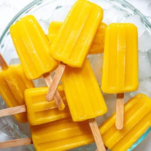 Mango Popsicles - Simple Vegan Frozen Treat! - Chenée Today