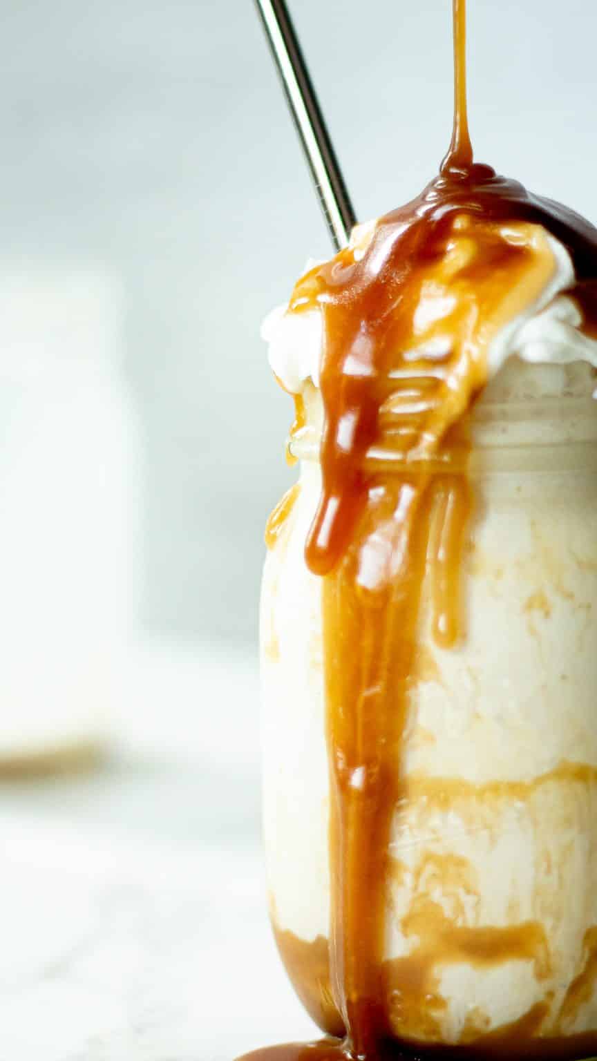 Butterscotch Milkshake with Homemade Butterscotch Sauce - Chenée Today