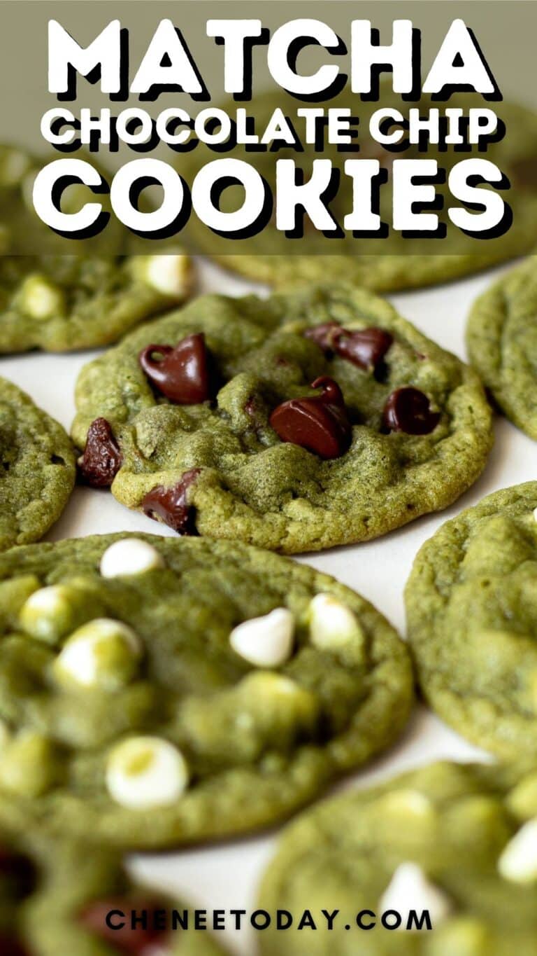 Best Matcha Chocolate Chip Cookies - Chewy Recipe! - Chenée Today