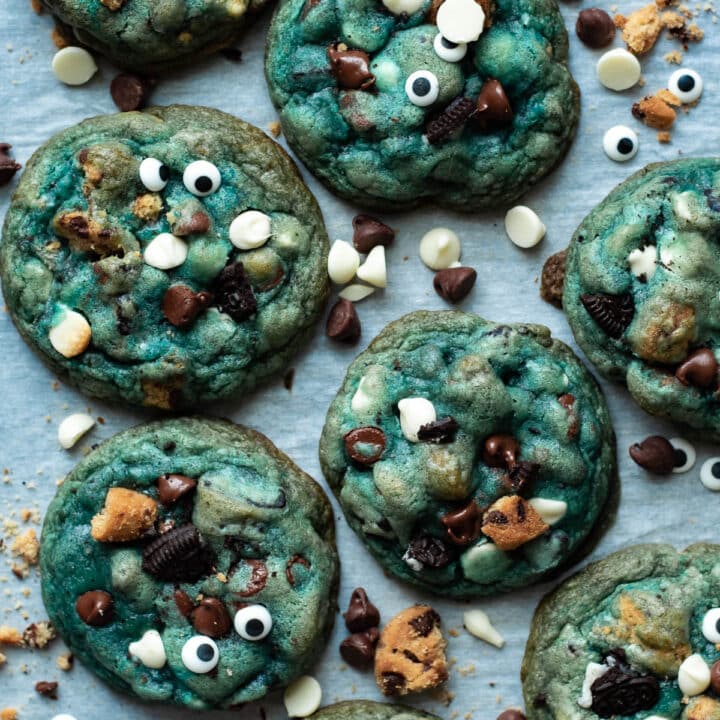Easy Cookie Monster Cookies Recipe - Chenée Today