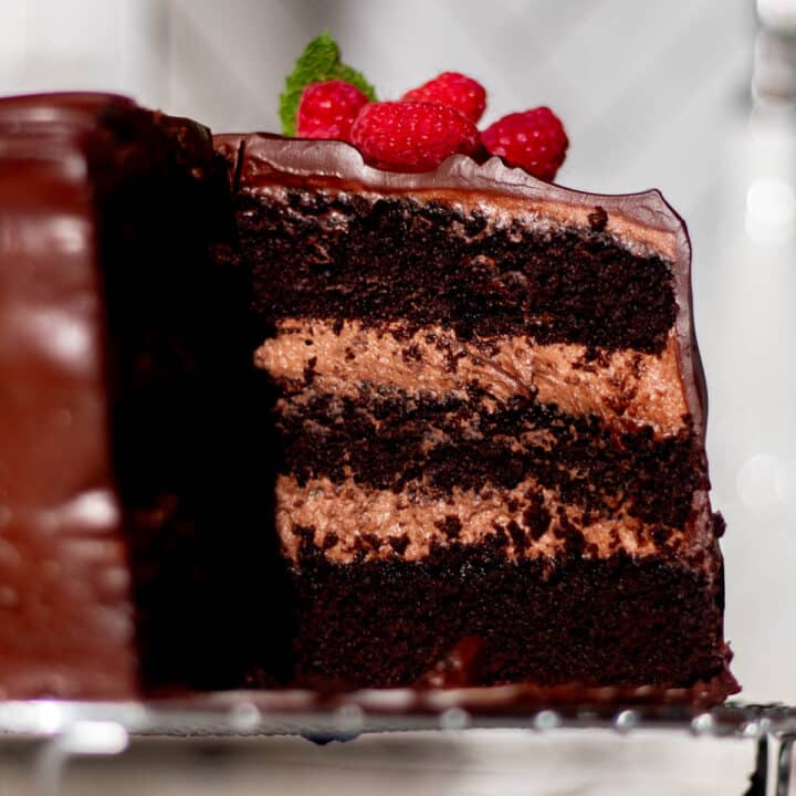 Mini Chocolate Cake - Easy Small Chocolate Cake Recipe - Chenée Today